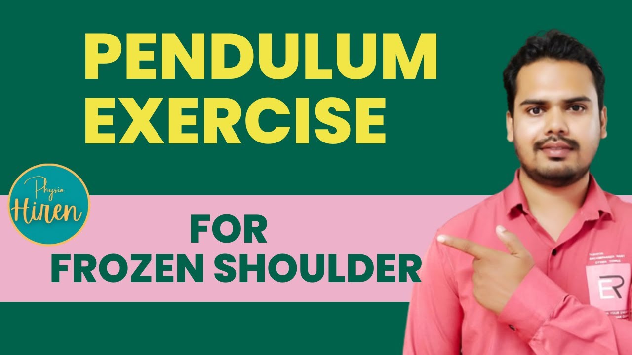 Pendulum Exercise For Frozen Shoulder.! Easy Home care Exercise ...