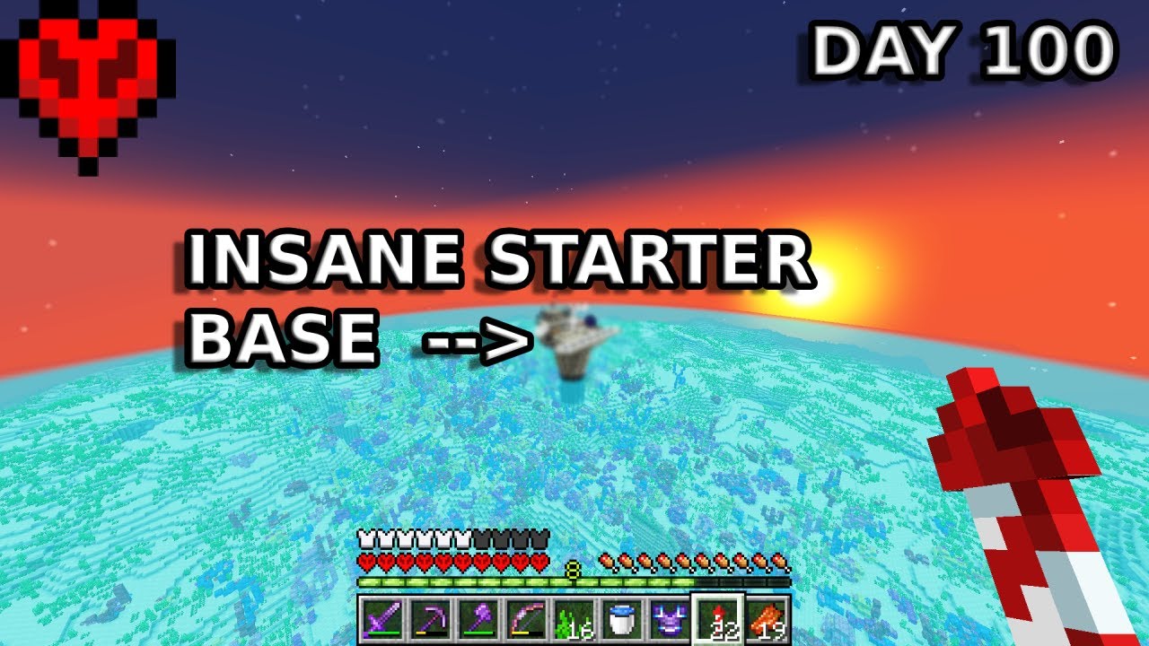 The Perfect Start To Hardcore Minecraft - YouTube