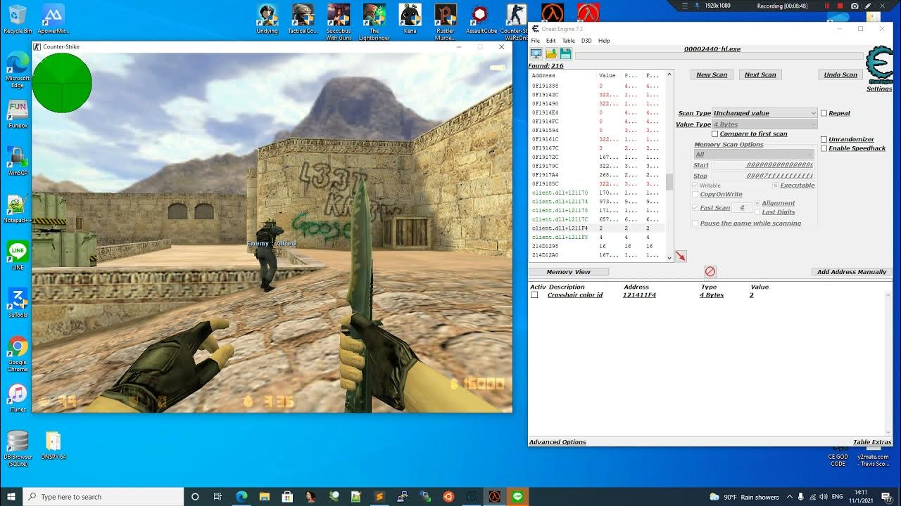 สอนใช้งาน Cheat Engine P.20/2: ทำ Triggerbot จาก crosshair color with ...