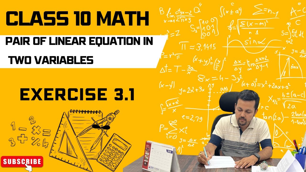 Class 10 Math Pair of Linear Equations in Two Variables | Exercise 3.3 ...