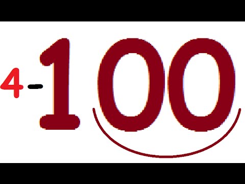 Multiples Of 4 To 100 - YouTube