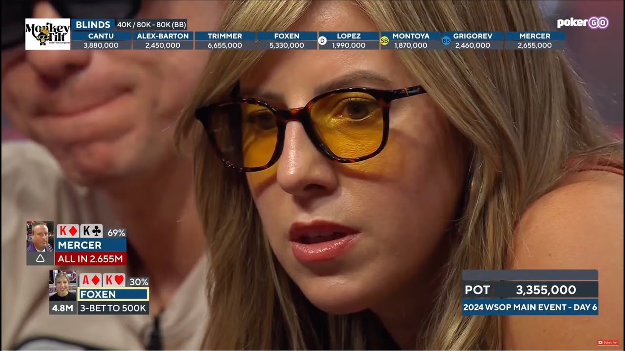 HUGE Decision for Kristen Foxen on Day 6 of the WSOP Main Event with ...