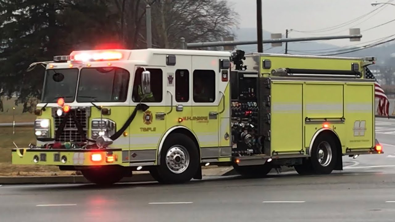 Temple Fire Company Engine 11 Responding 25/23/17 - YouTube