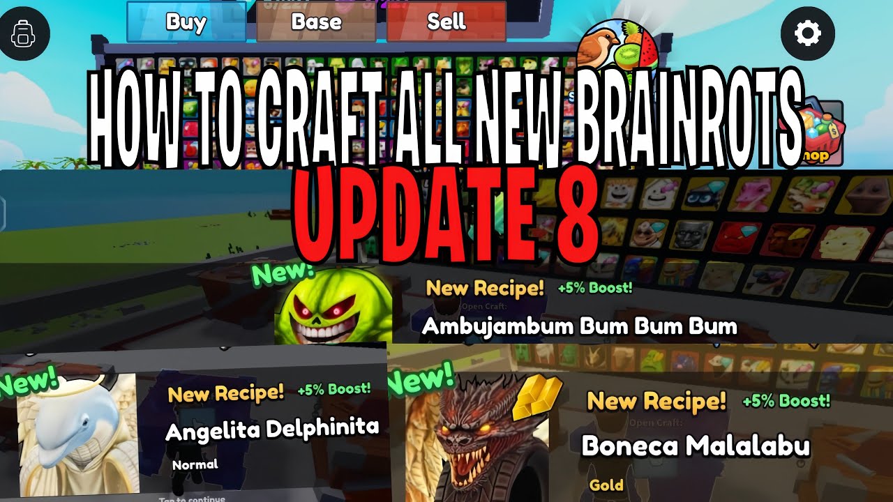 How to Craft Every New Brainrot in Craft a Brainrot Roblox - YouTube