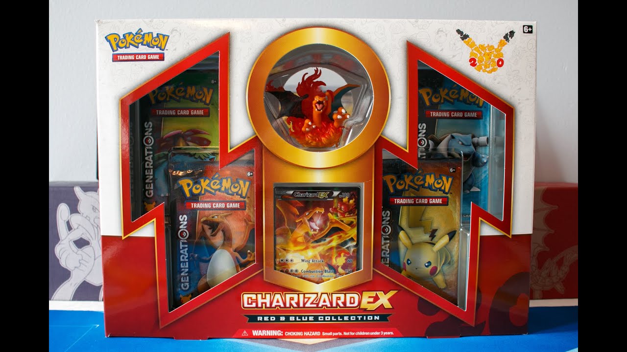Charizard EX Red & Blue Collection Box! | Pokemon Generations - YouTube