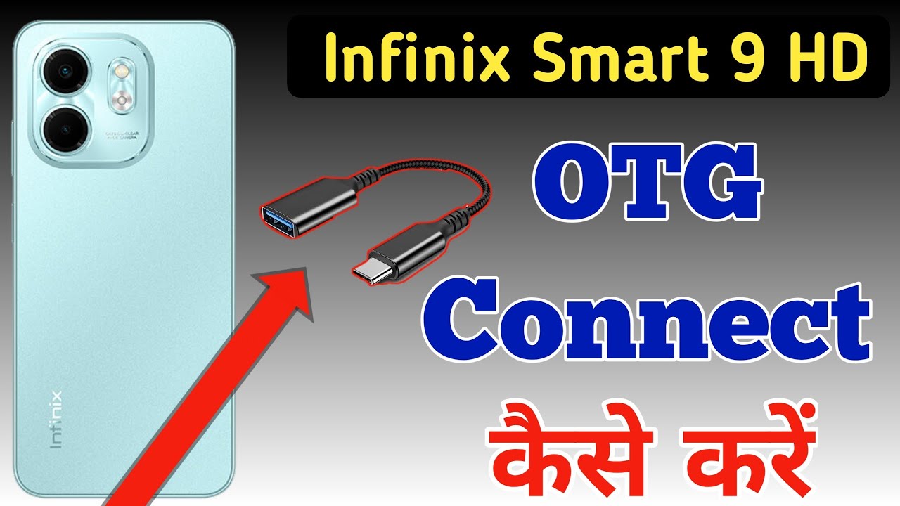 Infinix smart 9 hd me OTG kaise connect kare / How to connect otg in ...