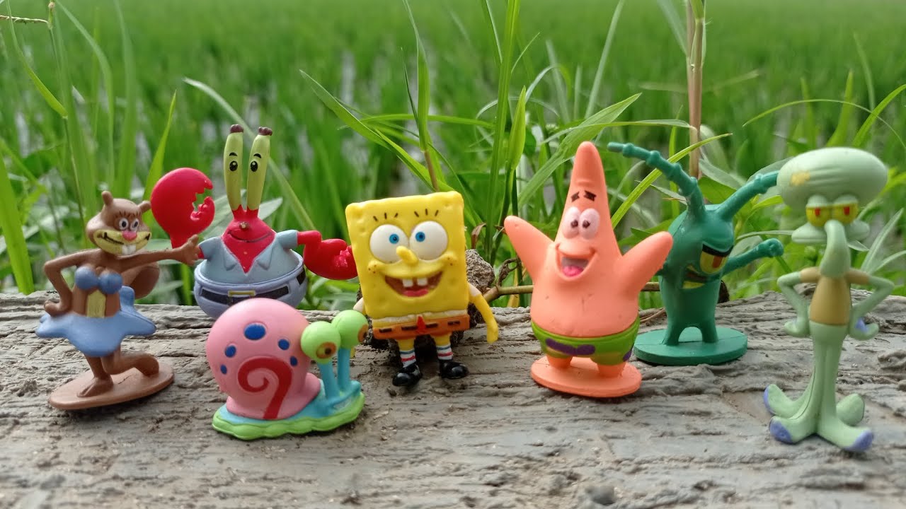 Mencari Spongebob,Patrick,tuan krab dan teman teman - YouTube