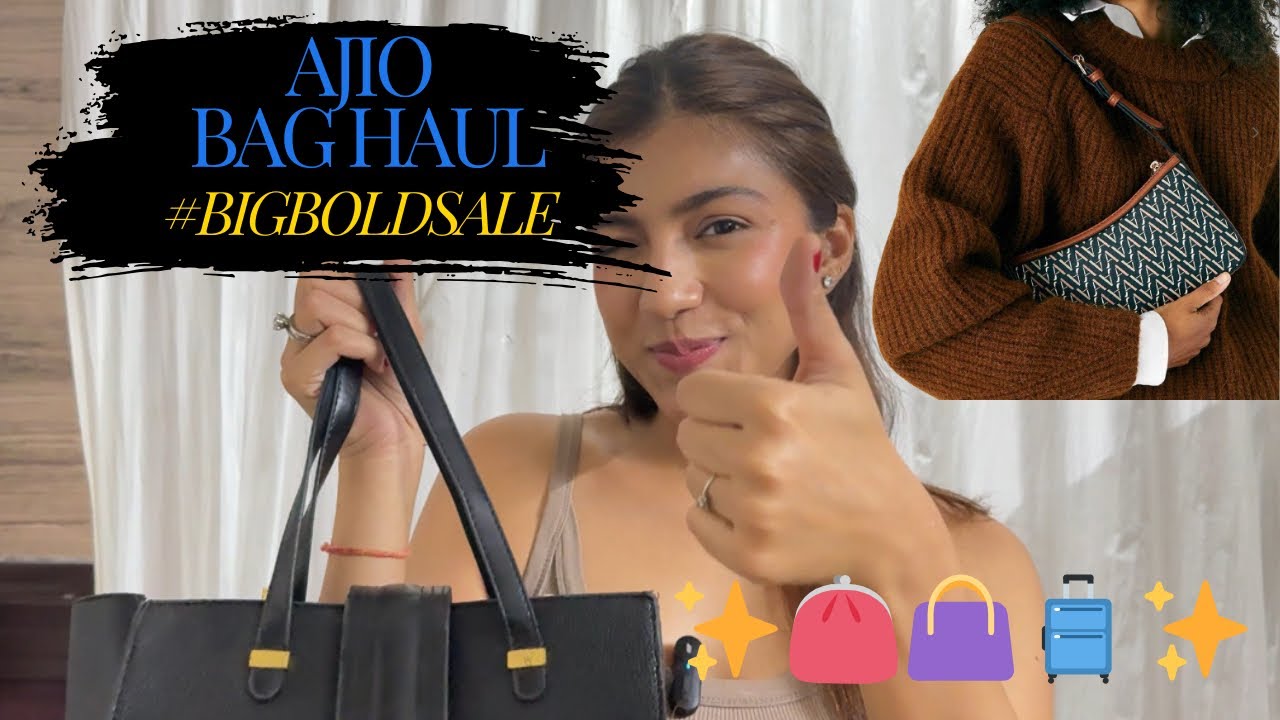Ajio Bag Haul | BIG BOLD SALE PT2 | Shivika Bhandari - YouTube