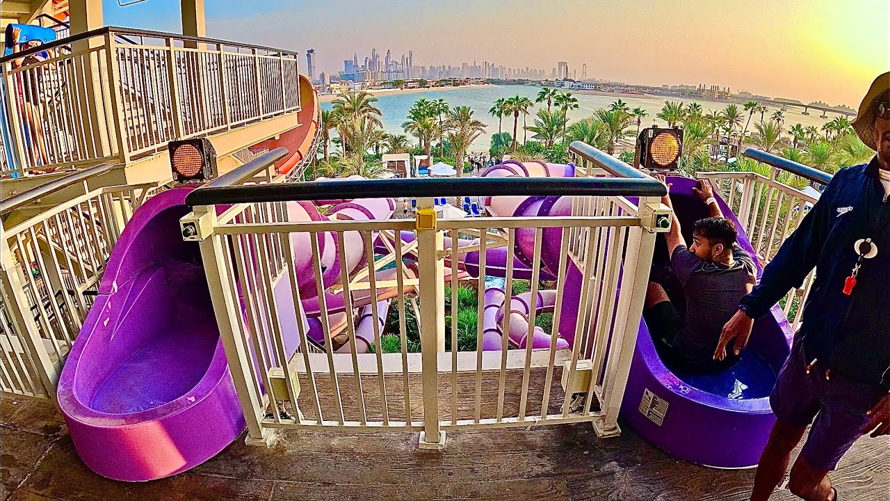 Vortex Water Slide at Aquaventure Waterpark Dubai - YouTube