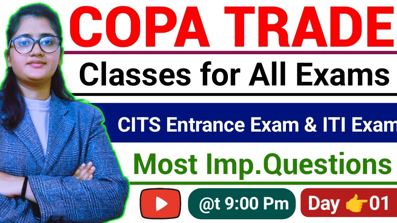 Day#1👉Copa Trade Mcqs 2024 | ITI Copa Exam Preparation 2024 | Cits Copa ...