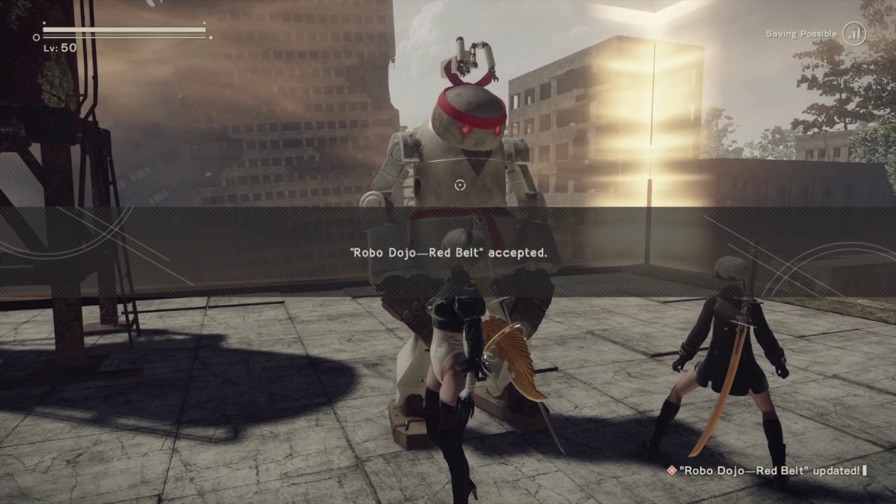 NieR:Automata - Beating Father Servo - YouTube