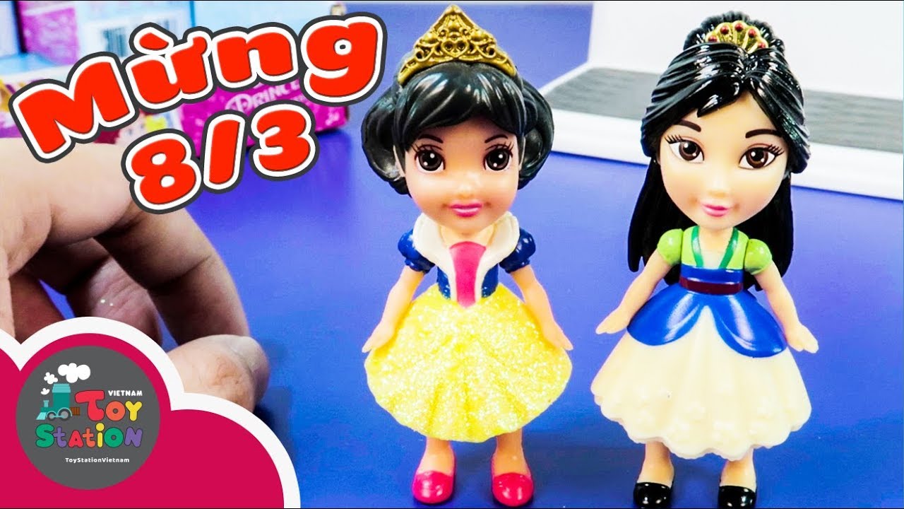 Bộ sưu tập Disney Princess mừng 8 tháng 3 ToyStation 180 - YouTube