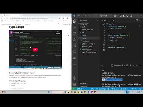 typescript day 2 - YouTube