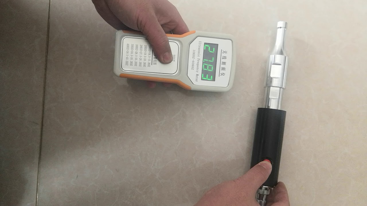 Ultrasonic wireless frequency measuring instrument - YouTube