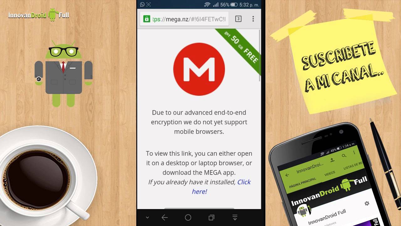 Como descargar archivos de mega desde Android Fácil y Rapido! - YouTube