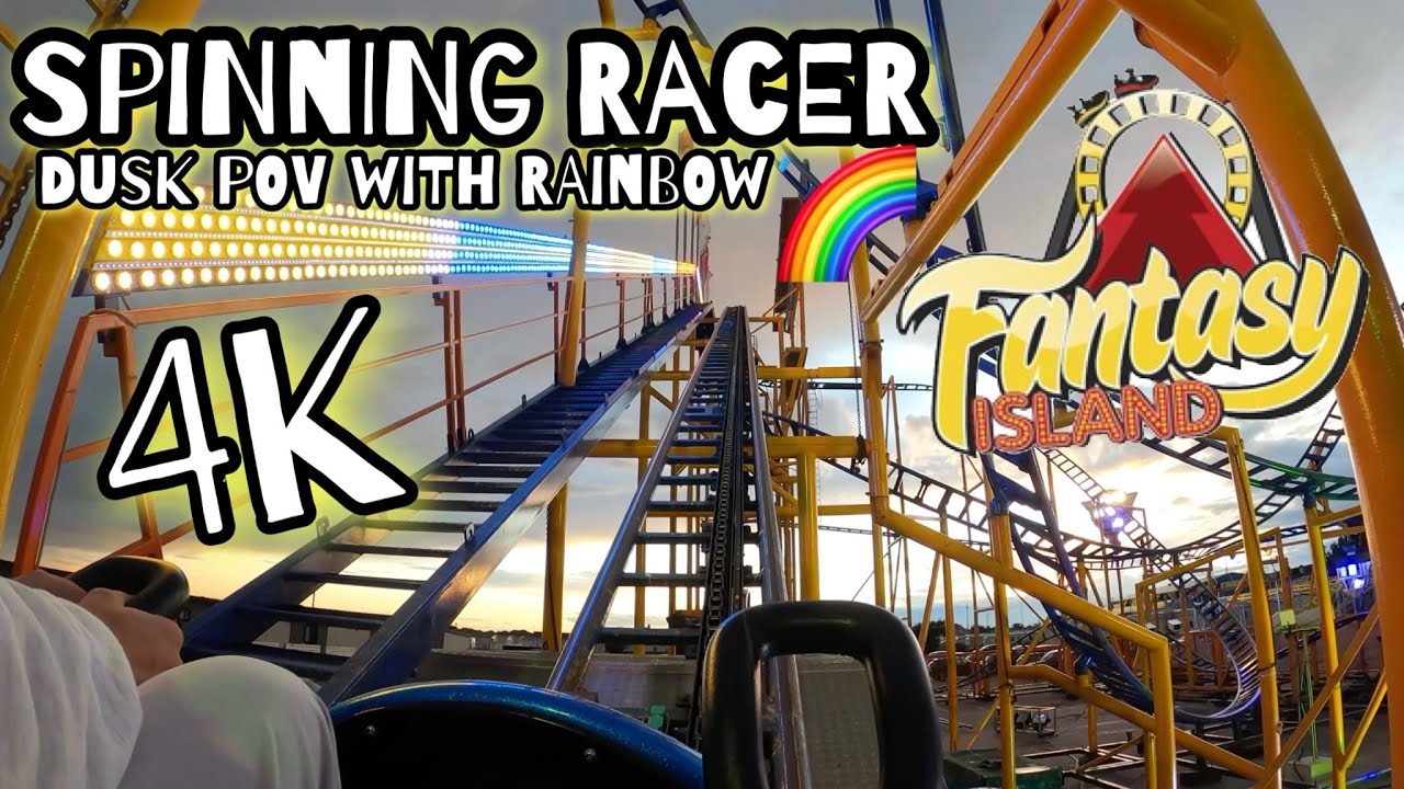 Spinning Racer - Dusk POV With Rainbow - Fantasy Island - July 2021 ...