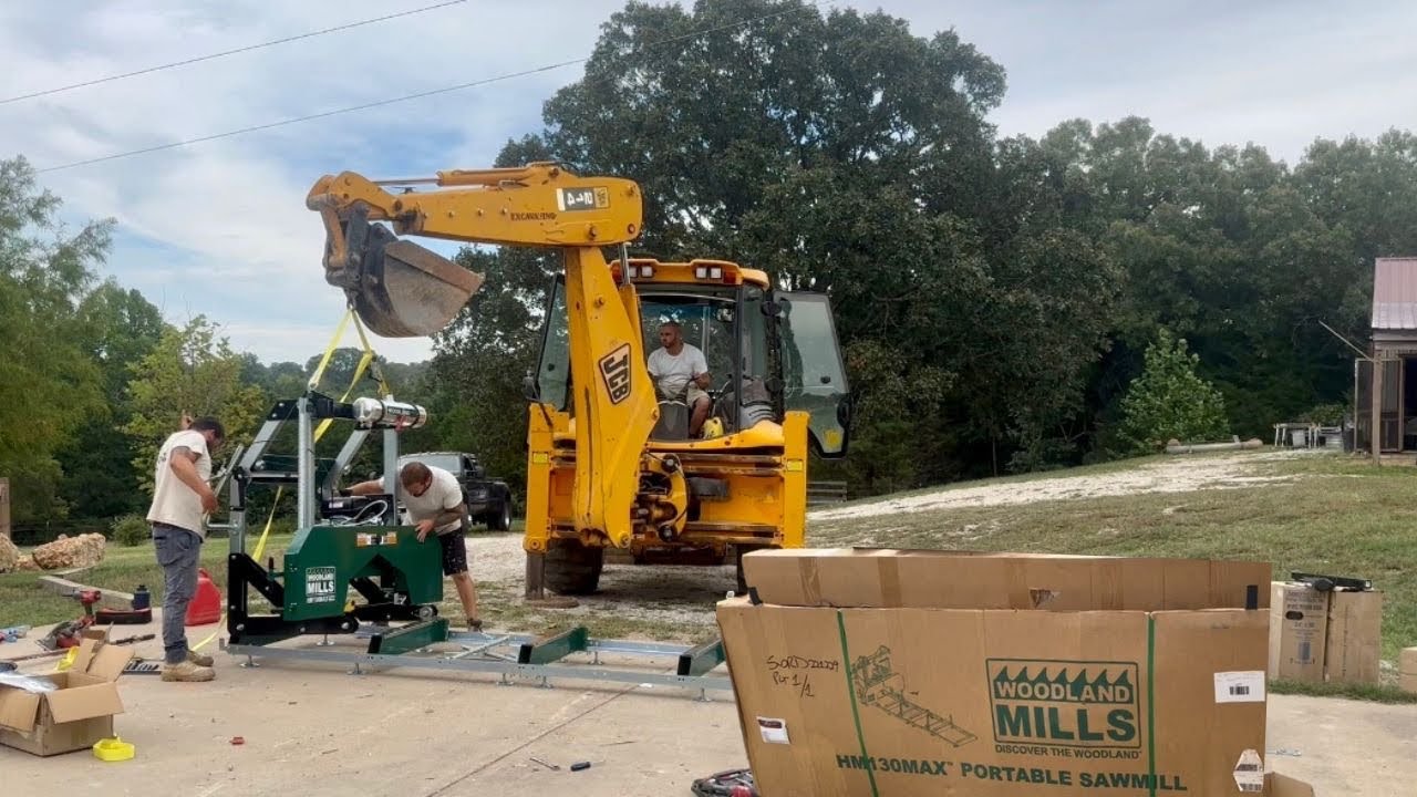 Setting Up Our Woodland Mills Sawmill ! - YouTube