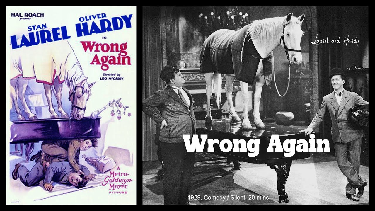 Wrong Again (1929) - Laurel & Hardy - (Classic Movie Masters) - YouTube