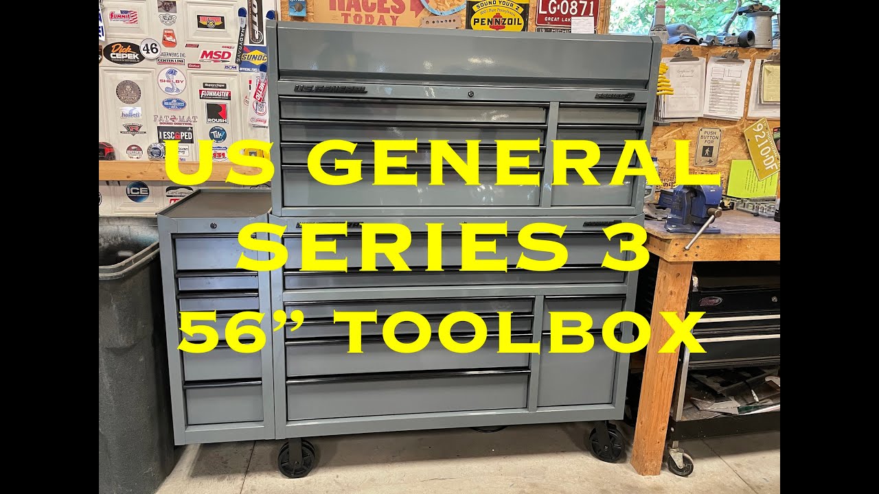 US General / Harbor Freight Series 3 Tool Boxes - 56" Bottom Cabinet ...