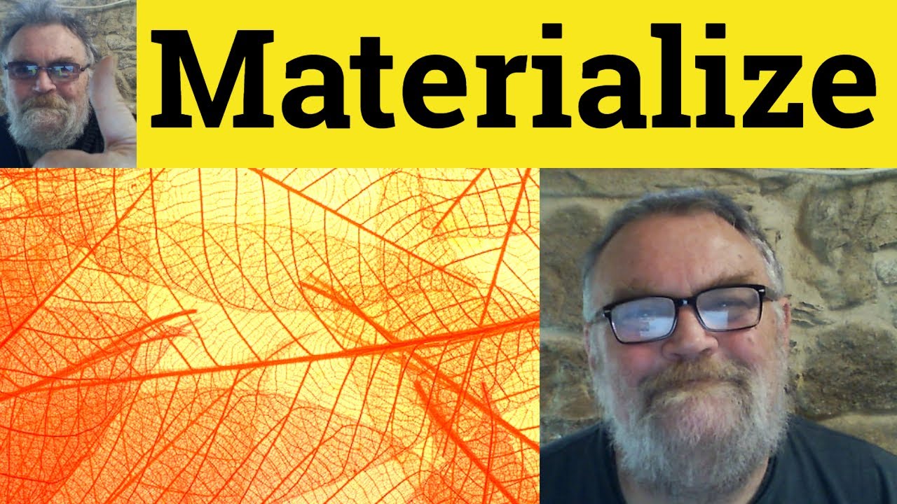 😎Materialize Meaning - Materialize Defined - Materialise Examples ...