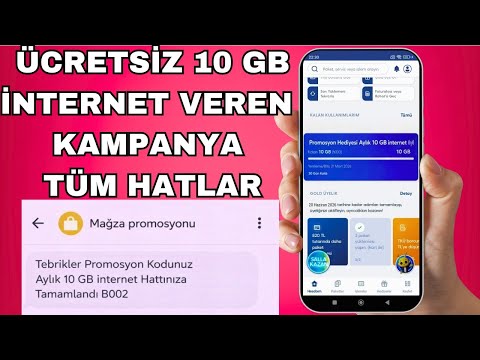 ÜCRETSİZ 10 GB İNTERNET KAMPANYASI YENİ ÇIKTI TÜM HATLARDA GEÇERLİ  | Turkcell bedava internet 2026