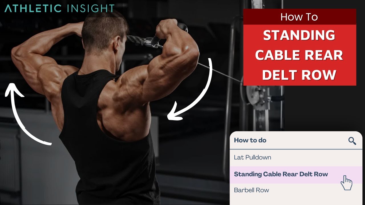 How to do a Standing Cable Rear Delt Row - YouTube
