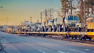 CSX military train departs Fort Bragg for points south