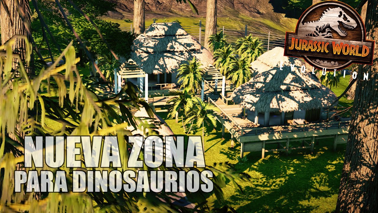 ZONA RESERVA DINOSAURIOS DE CAMPAMENTO CRETACICO y reconstruyendo el parque Jurassic World ...