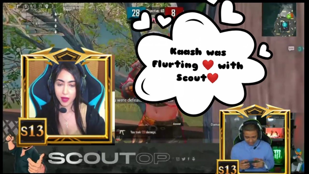 Kaash was Flurting with Scout ️🤧 |Bgmi scrims |#kaashplays |#scout|#scoutop #shorts|#bgmi | # ...