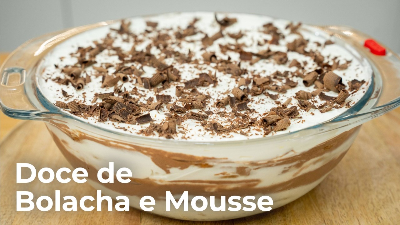 Receita de Doce de Bolacha e Mousse | Fica INCRÍVEL! - YouTube