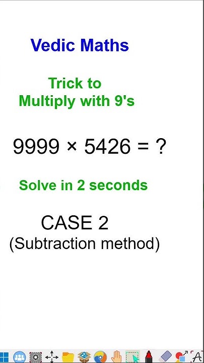 Multiply by 9s trick | model 2 | subtraction method - YouTube