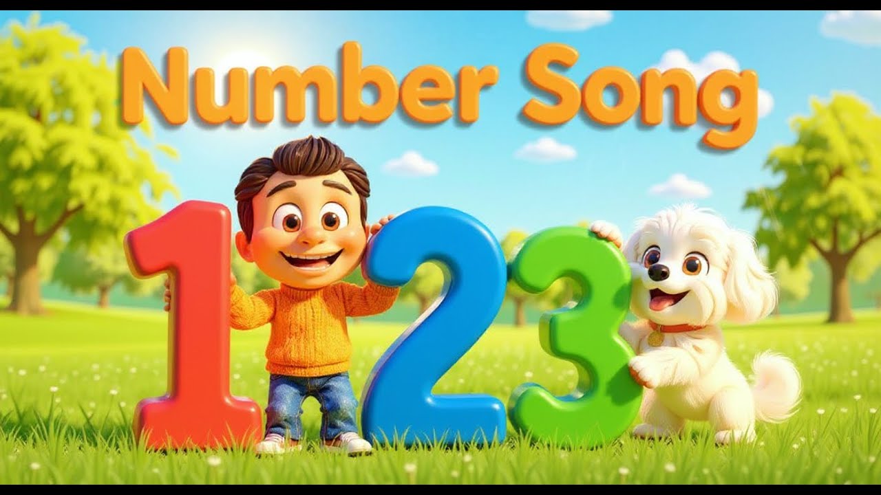 Count 1, 2, 3! Numbers Song for Kids with Eddy & Snowie - YouTube