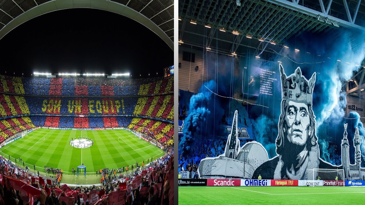 TOP20: All Most Beautiful Tifos Designed By Fans [HD] - YouTube
