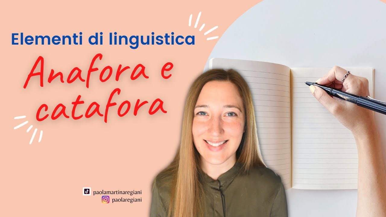 Elementi di linguistica. Anafora e catafora - YouTube