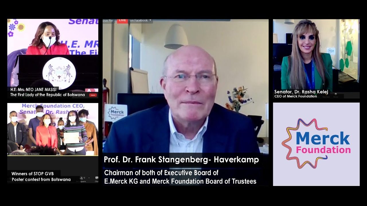 Prof. Frank Stangenberg-Haverkamp at the Botswana STOP GBV Poster ...
