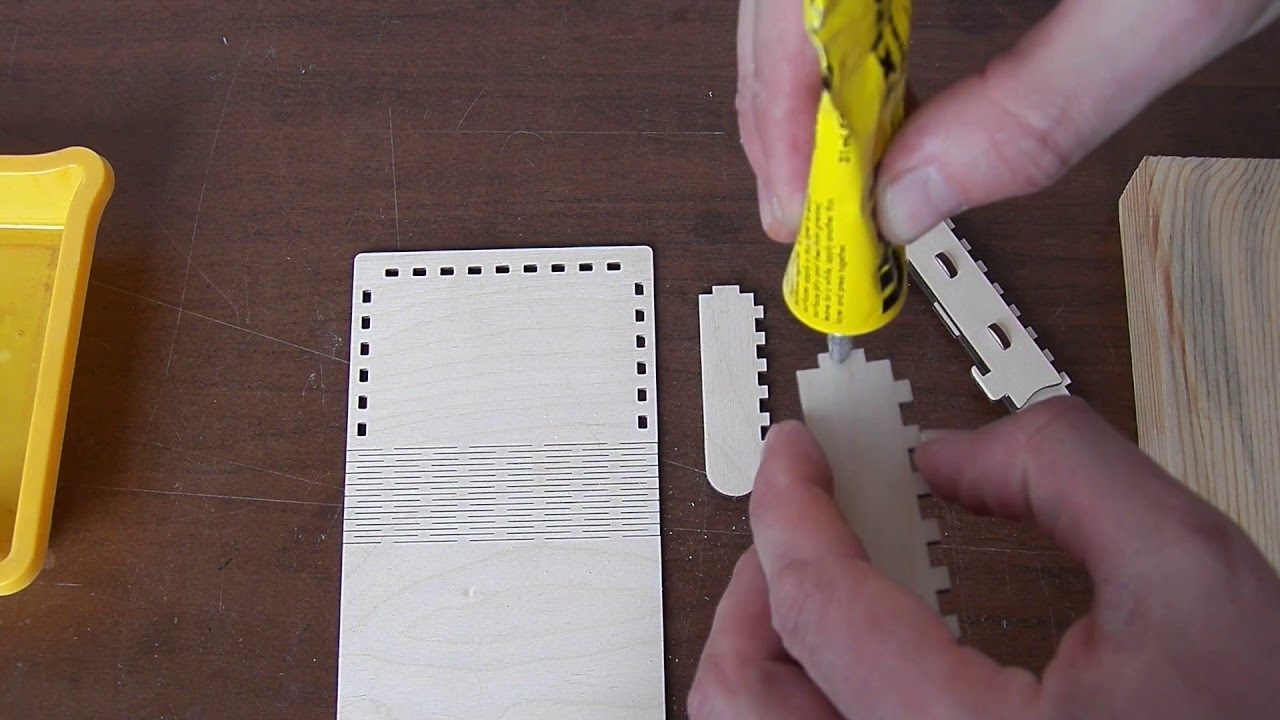 How to assemble Wooden BOX with sliding bolt latch - YouTube