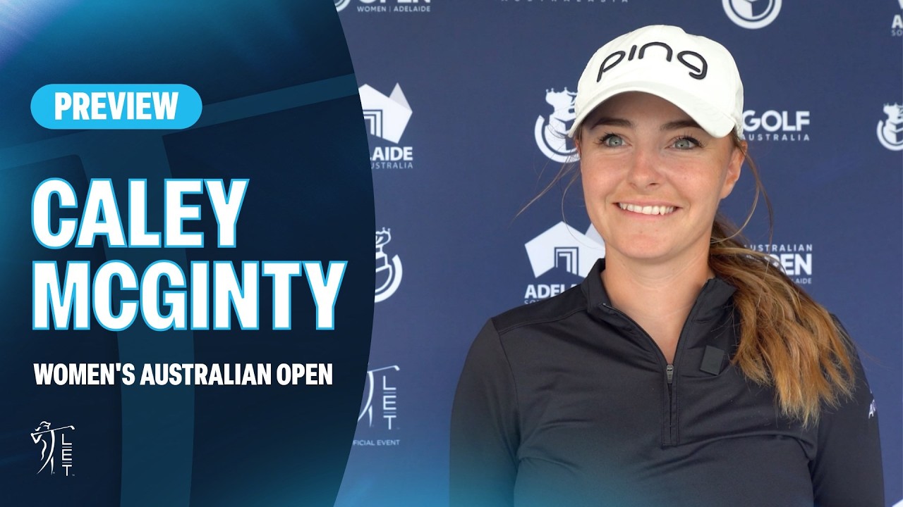 Caley McGinty is the rookie on a roll | Women's Australian Open - YouTube