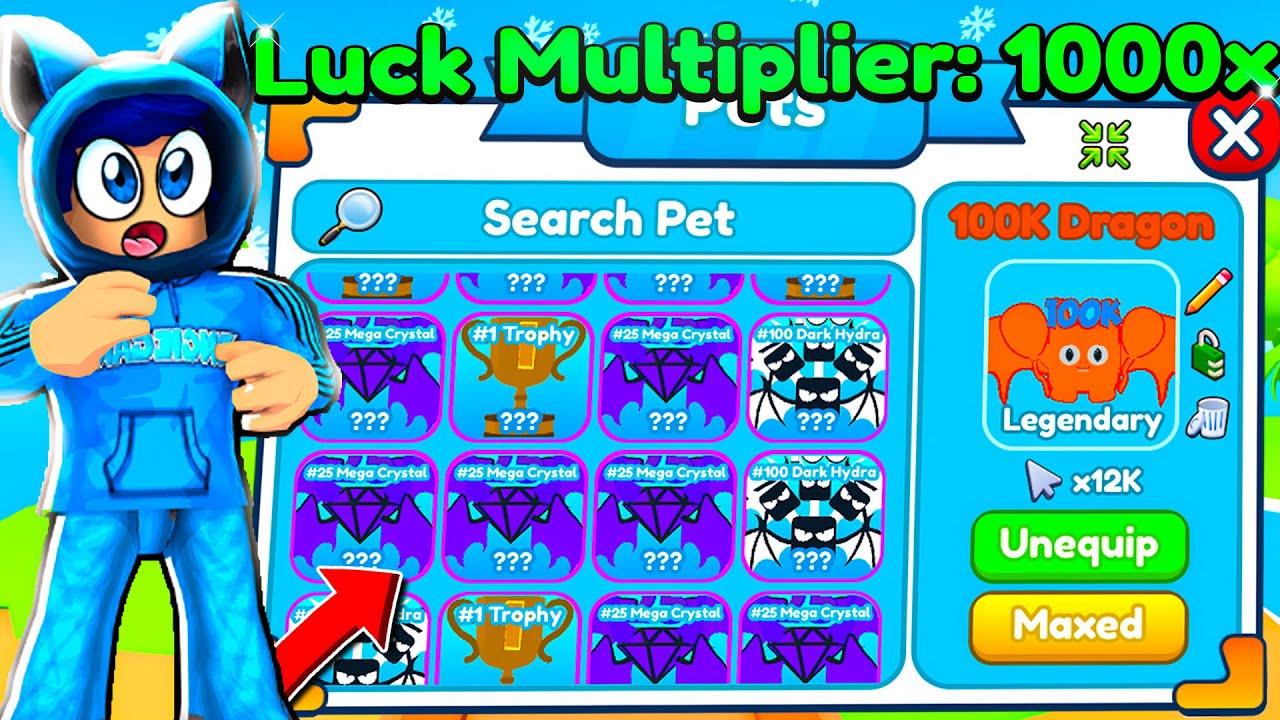 🍀DODAŁEM 1.000X SZCZĘŚCIA w MOJEJ grze ROBLOX! (Tapping Adventure ...