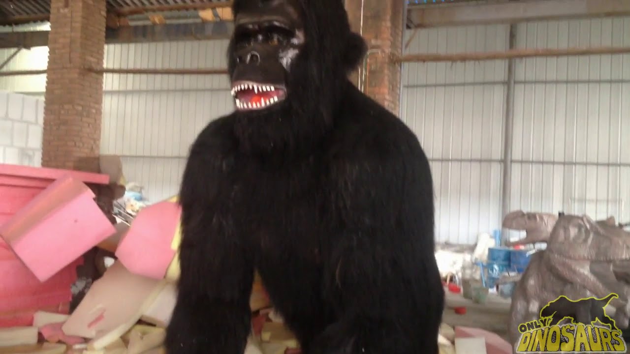 Animatronic Gigantopithecus in the factory-PA-13 - YouTube