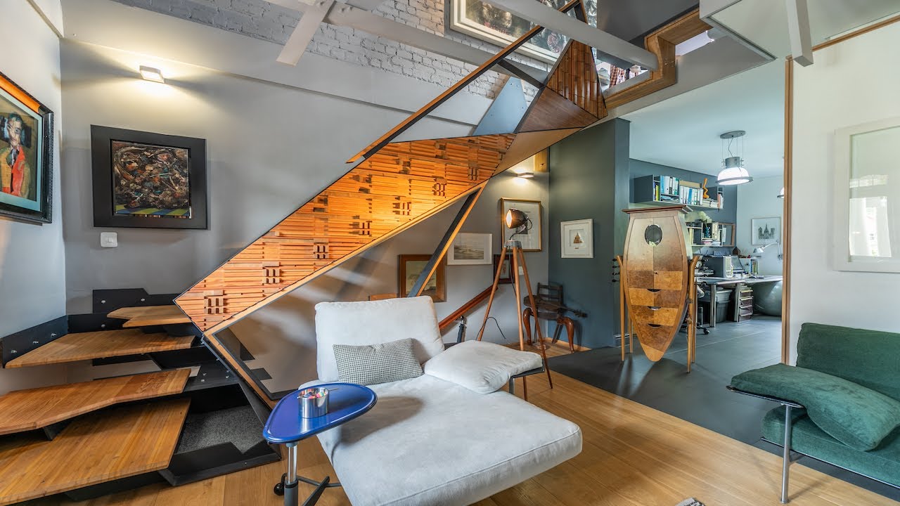 Designer's Dream Loft Apartment with High-End Finishes - YouTube