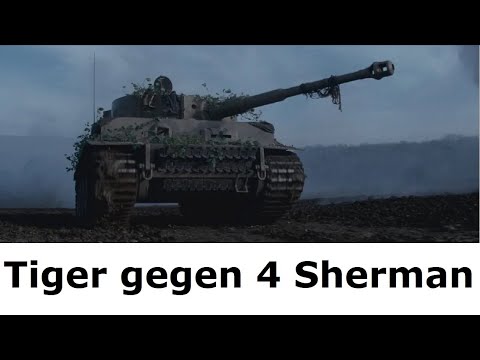 Soldat erklärt Tiger gegen 4 Sherman \
