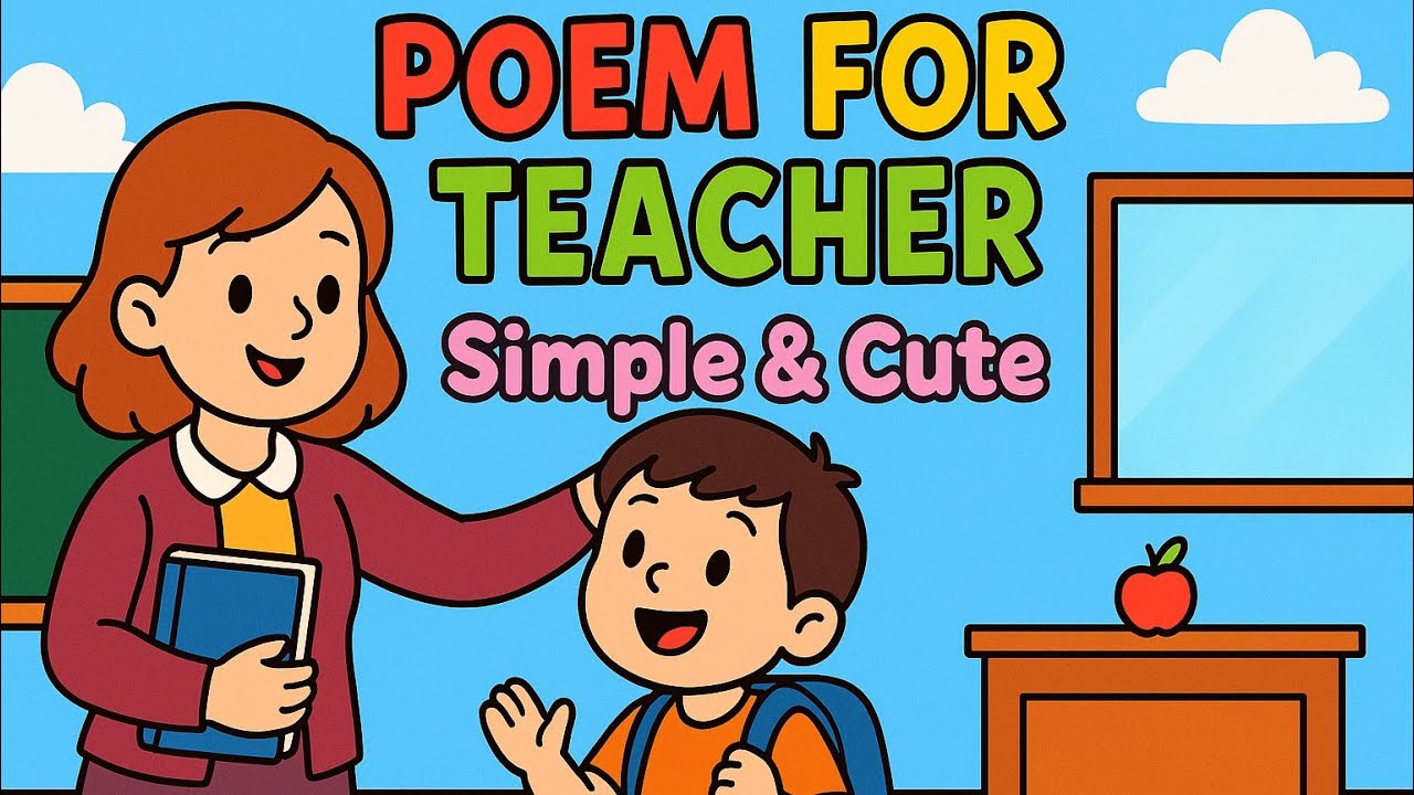 Happy Teacher’s Day Poem for Kids 🎤 | Sweet Poem with Child Voice - YouTube