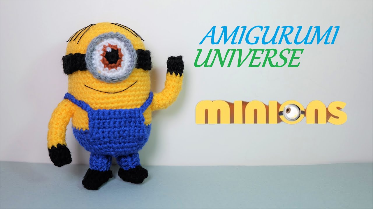 MINION Stuart Tutorial muñeco de Ganchillo de Amigurumi Universe ...