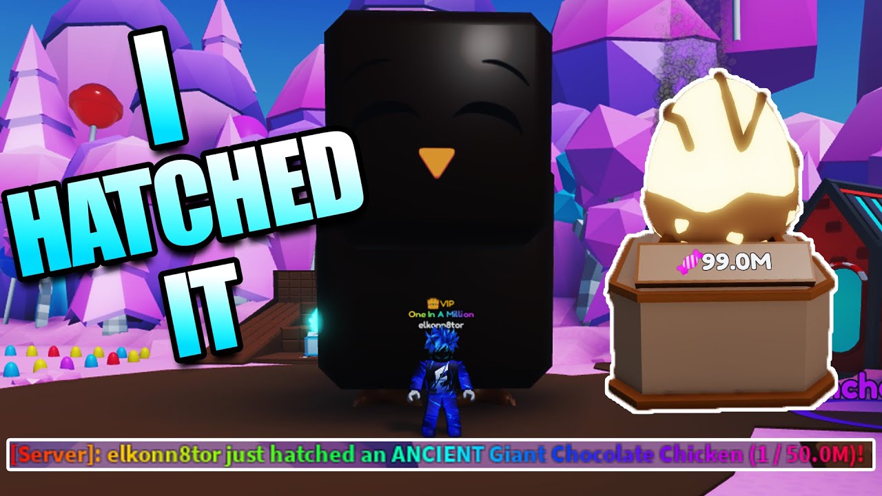 I Hatched ANCIENT Giant Chocolate Chicken in Mining Simulator 2 Roblox ...