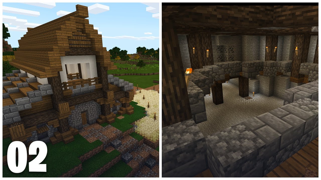 The PERFECT Medieval BARN & FARM in Minecraft! - YouTube