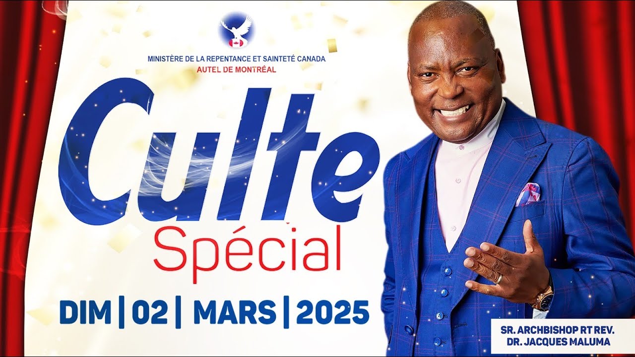 CULTE DOMINICAL // LA RÉDEMPTION DE NOS ÂMES // ARCH. JACQUES MALUMA ...