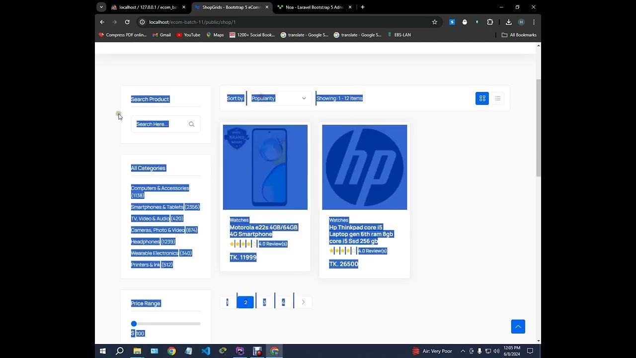 Web Design & Development Using PHP Laravel & JavaScript VueJS Day 41 - YouTube