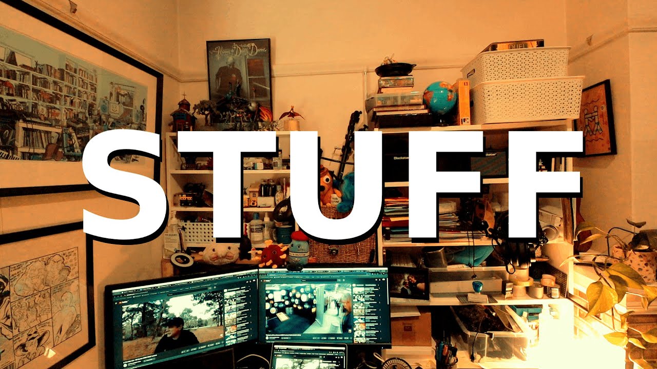 The Comfort/Burden of Things and Stuff - Rebuilding my workspace. - YouTube