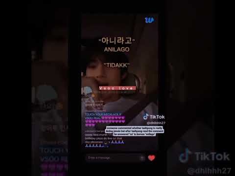 Taehyung said Taennie is fake #vsoo #taennie