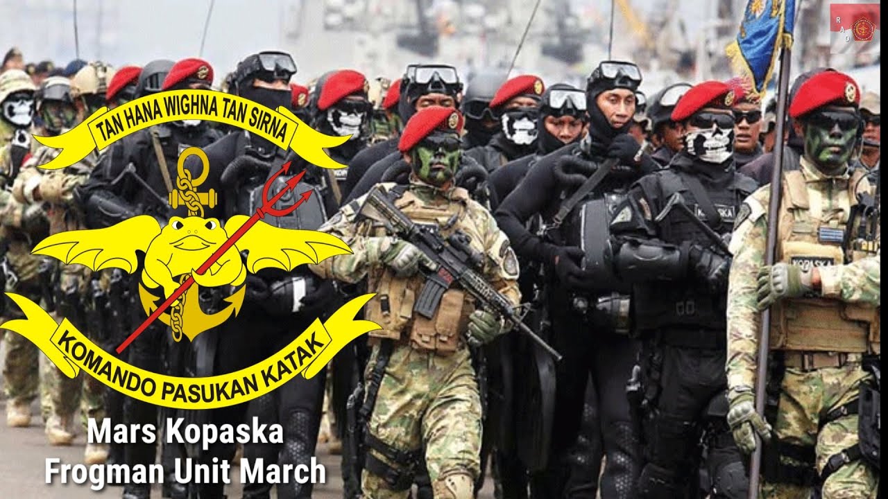 Indonesan Military Song - Mars Kopaska (Indonesian Navy Frogman March ...